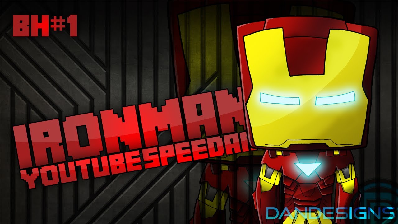 Minecraft Bobble Head SpeedArt- Iron Man - YouTube