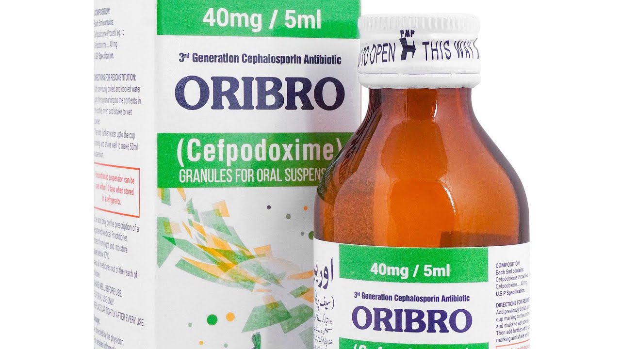 cefpodoxime SYP 40mg/80mg tab 100mg/200mg (Oribro, Cefprox) - YouTube