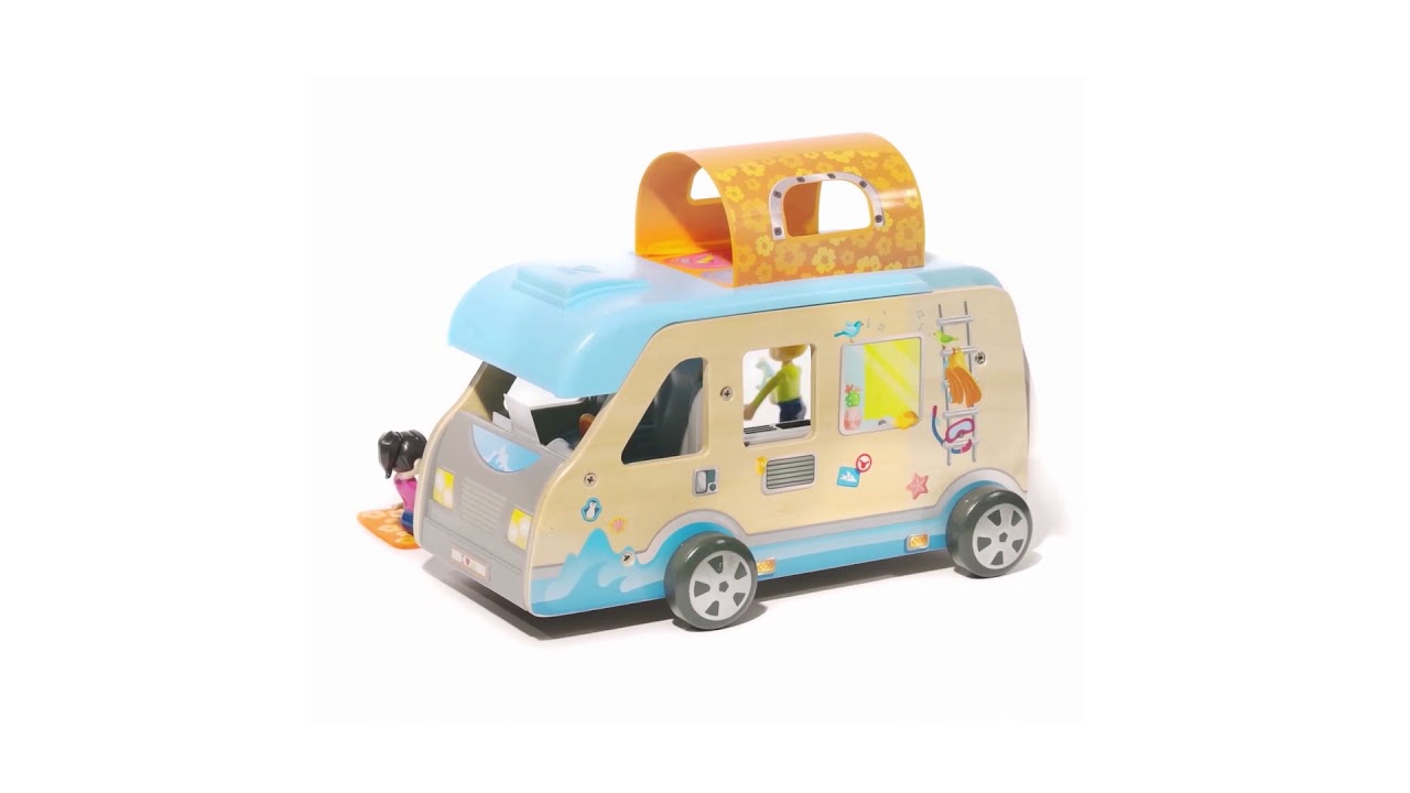 Hape Adventure Van, Pretend Play with Action Figures - YouTube