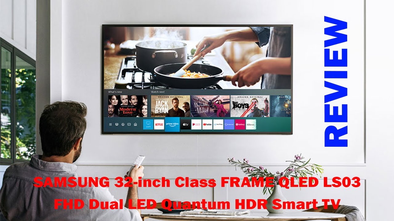 Review 2020 SAMSUNG 32 inch Class FRAME QLED LS03 FHD Dual LED Quantum ...