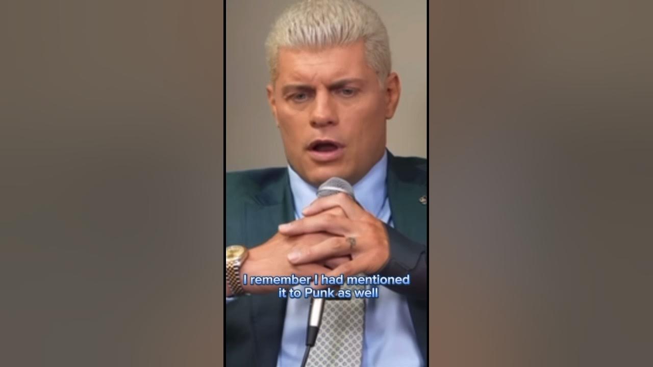 Cody Rhodes On The Last Thing He Told Cm Punk Before Leaving Aew For