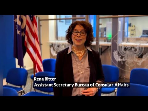 Assistant Secretary of State for Consular Affairs Rena Bitter - YouTube