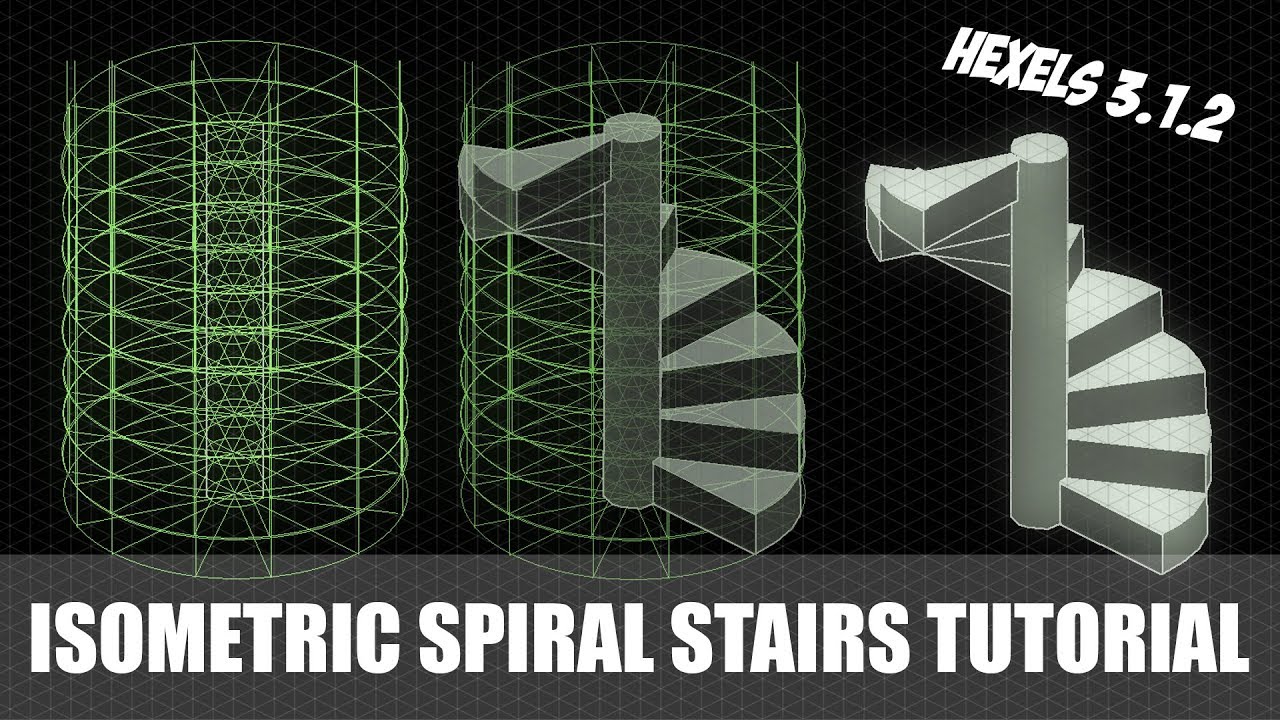 HEXELS Spiral Stairs Tutorial - YouTube