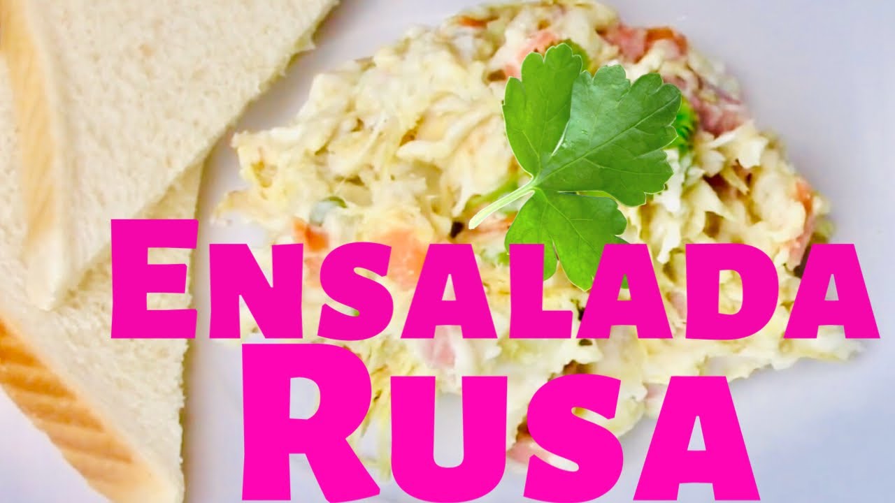 Receta de ensalada rusa - ensalada rusa - ensalada de papa - YMC ...