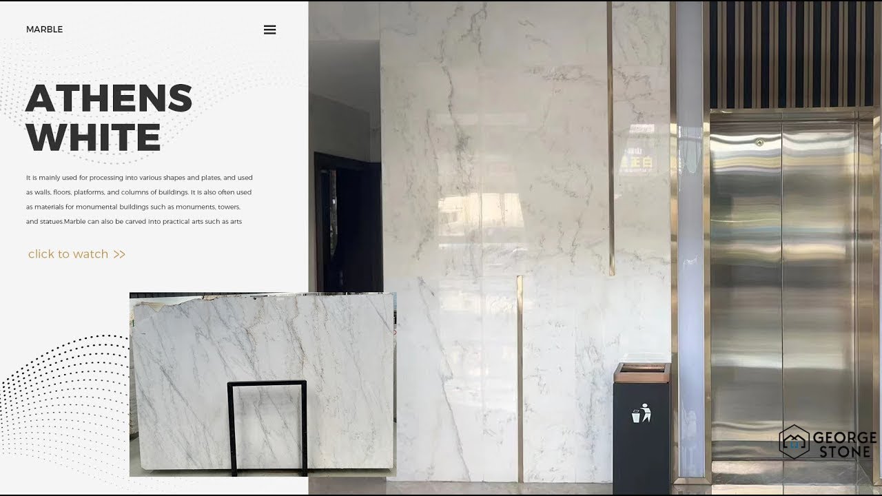 Athens White Marble || China Marble Factory || George Stones - YouTube
