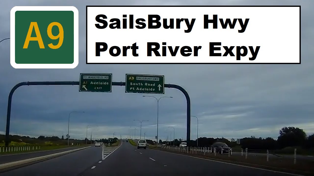 【Adelaide drive】 A route 9 SailsBury hwy,Port River Expy - YouTube