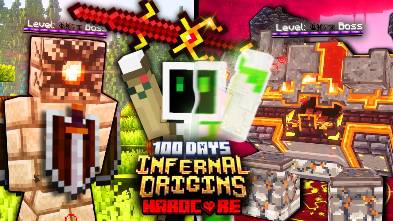 I Survived 100 Days in the Hardest RPG Modpack in Hardcore Minecraft ...