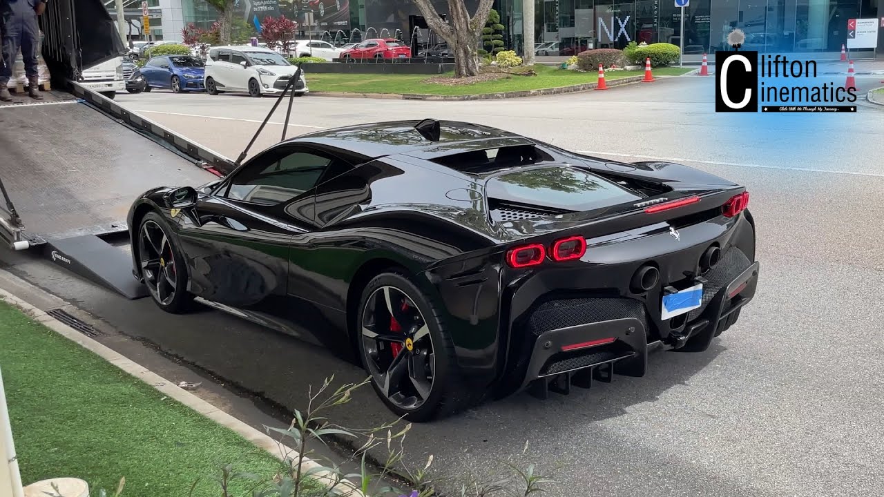 Loading Up A Ferrari SF90 Spider - Johor Royalty - YouTube