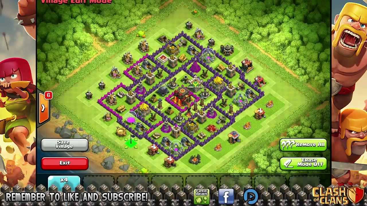 Clash Of Clans: Town Hall 10 Defence Base Build Timelapse - YouTube