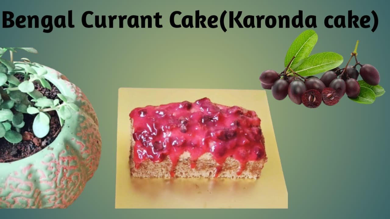 Bengal currant cake | Christ's thorn cake | carandas plum | karonda ...