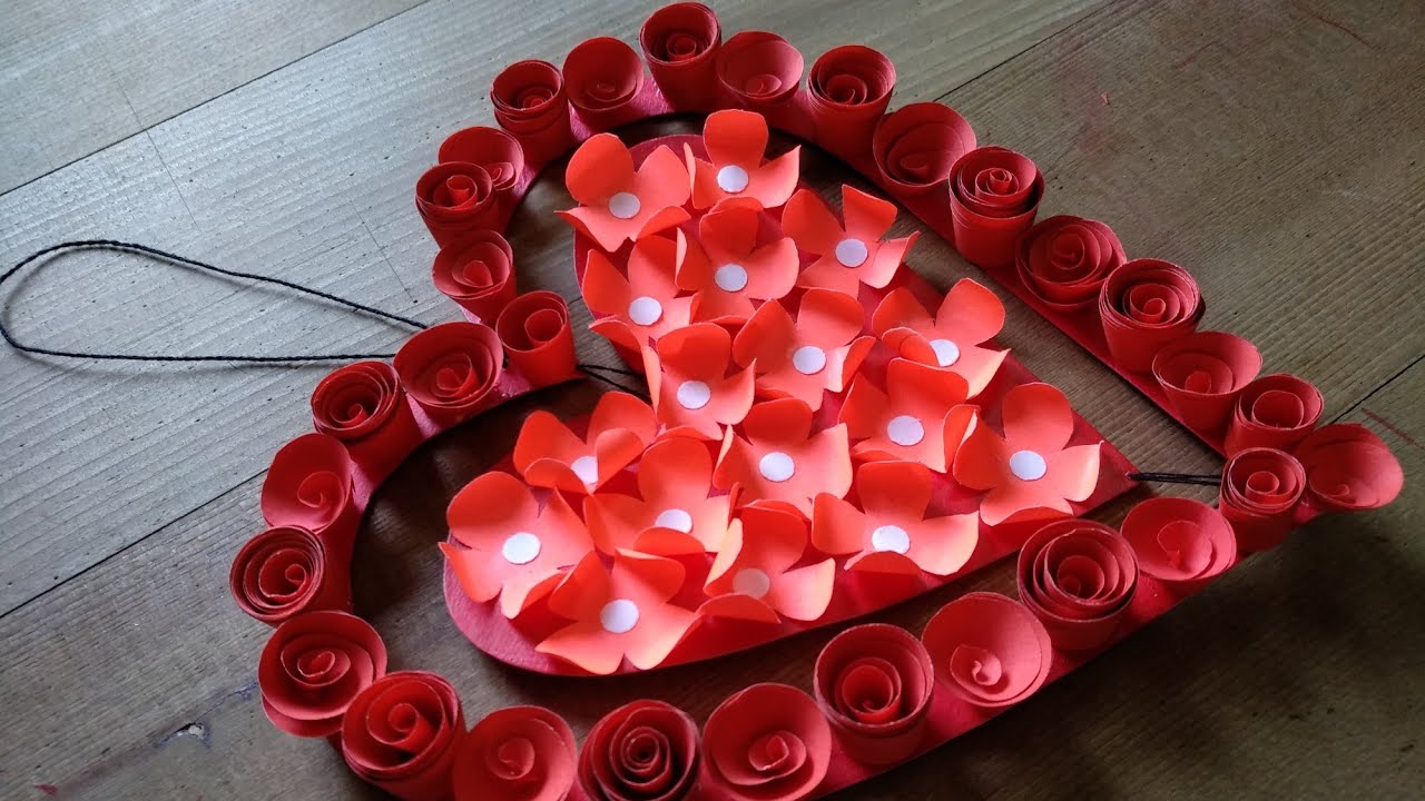 DIY Love wall hanging | paper craft - YouTube