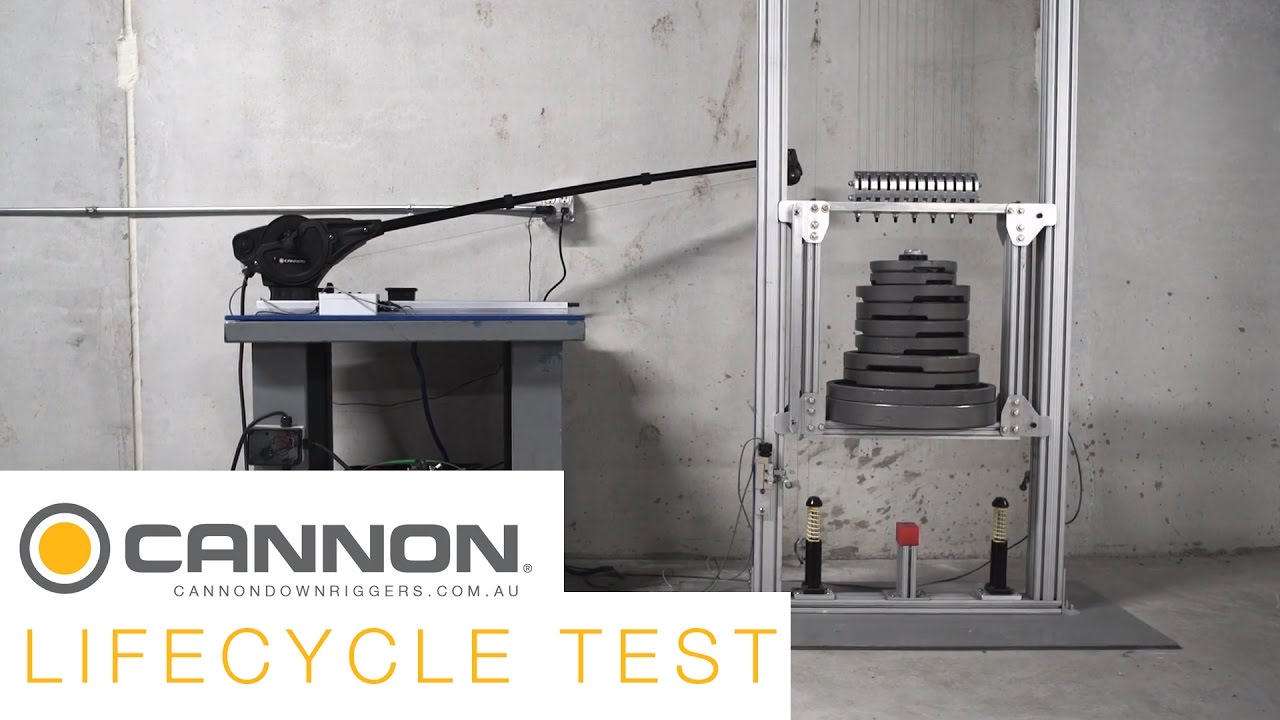 BLA – Cannon Downriggers – The making of a Cannon: Lifecycle Test - YouTube