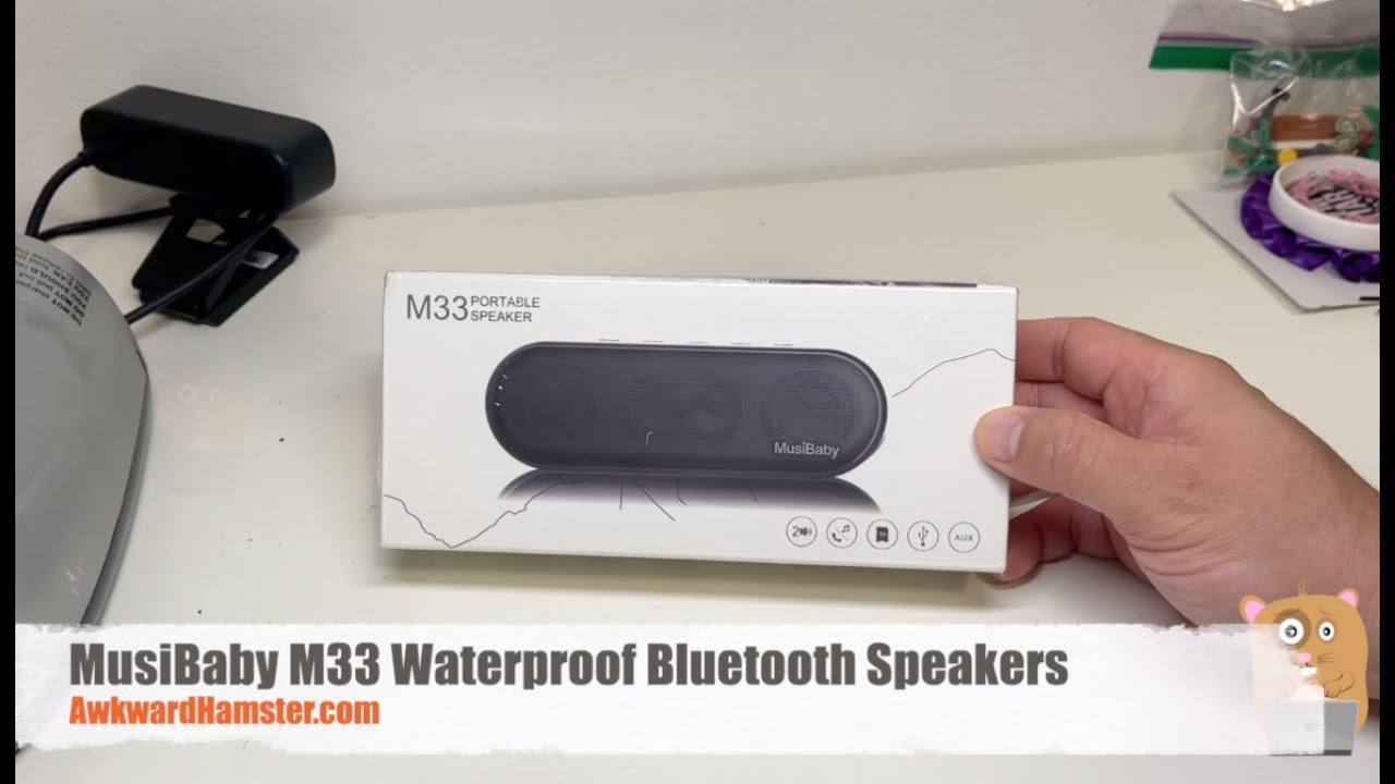 MusiBaby M33 Waterproof Bluetooth Speakers - YouTube