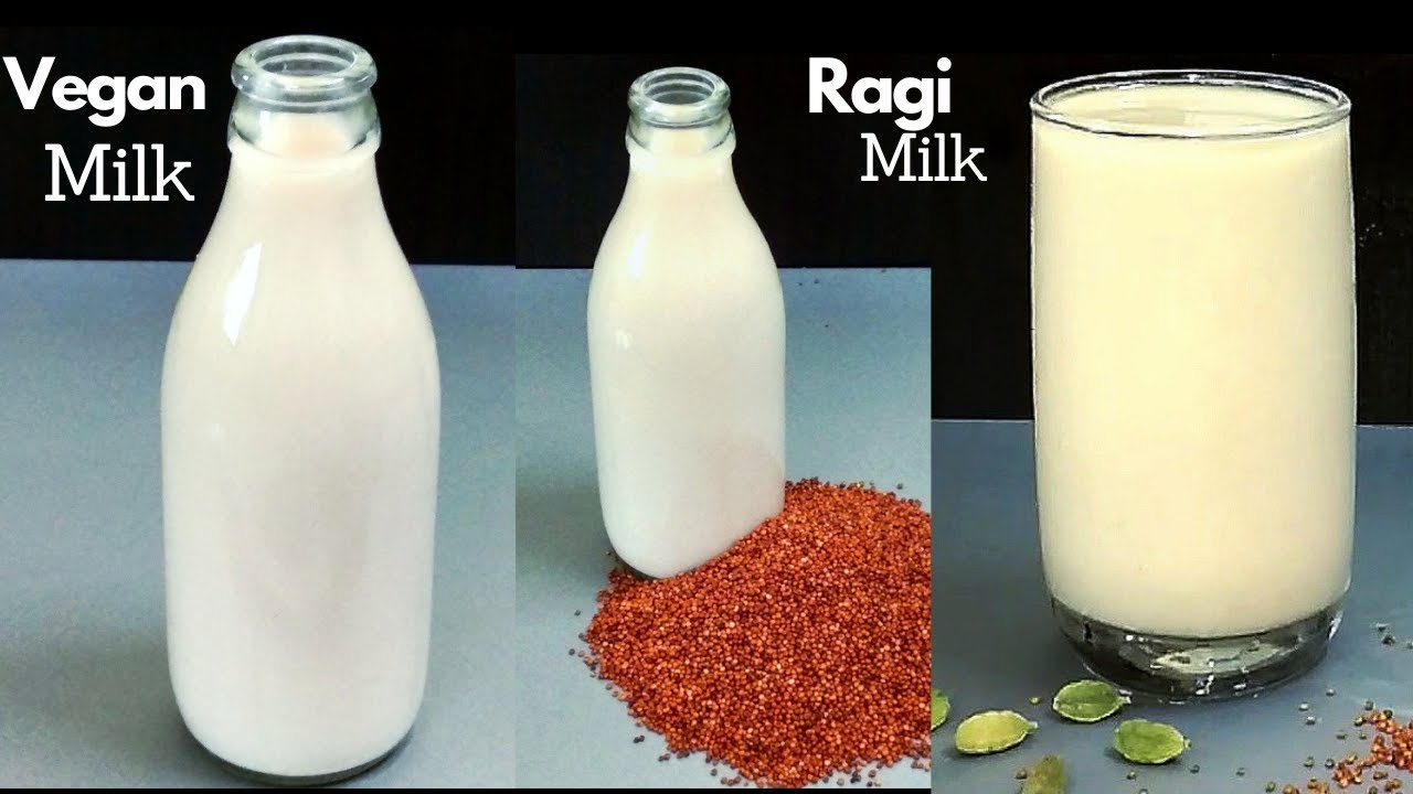 Ragi Milk|Vegan Milk|Ragi Milkshake Recipe|Ragi Milkshake|Ragi milk ...