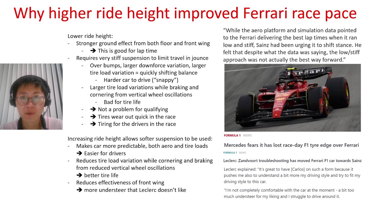 Why raising ride height made Ferrari faster in races - YouTube