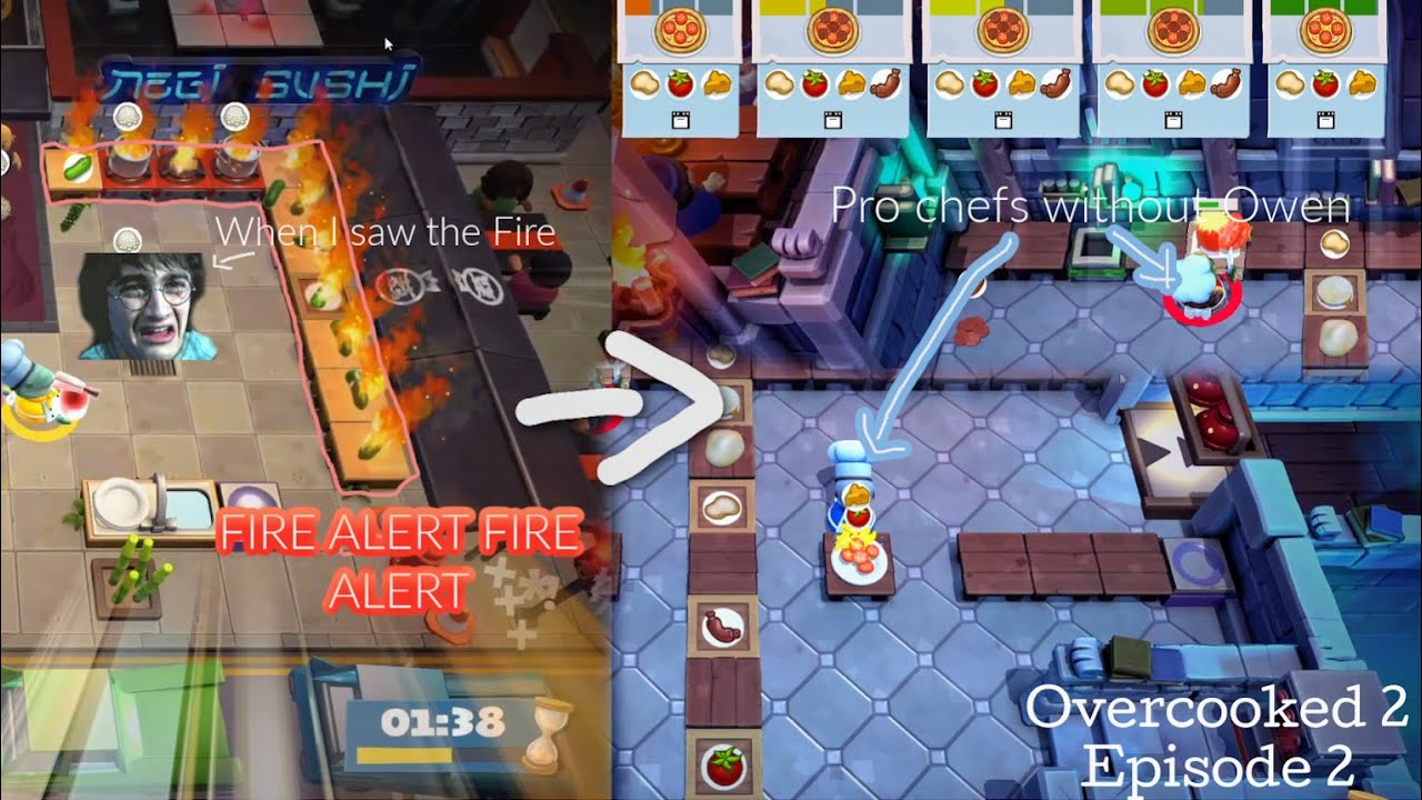 Kitchen Disaster to Kitchen Masters │Overcooked 2 episode 2 - YouTube