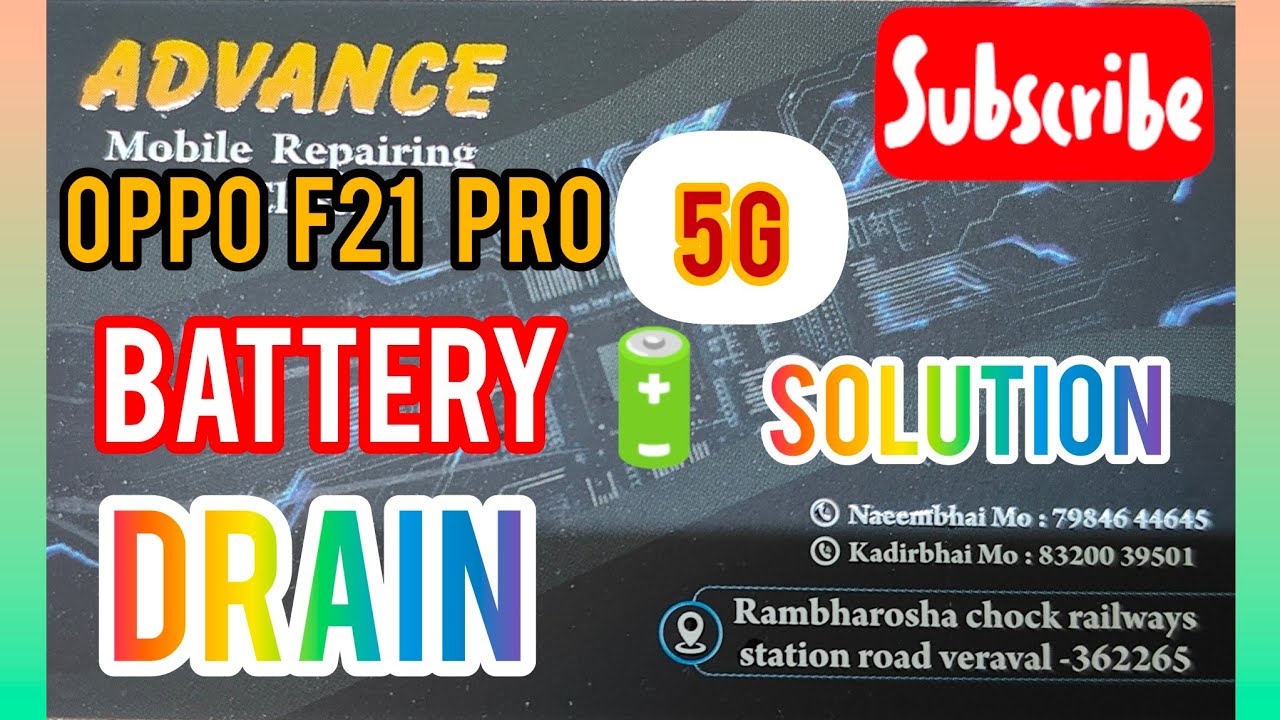 Oppo F21 pro 5G battery drain|oppo|Vivo|realme|all model battery drain ...