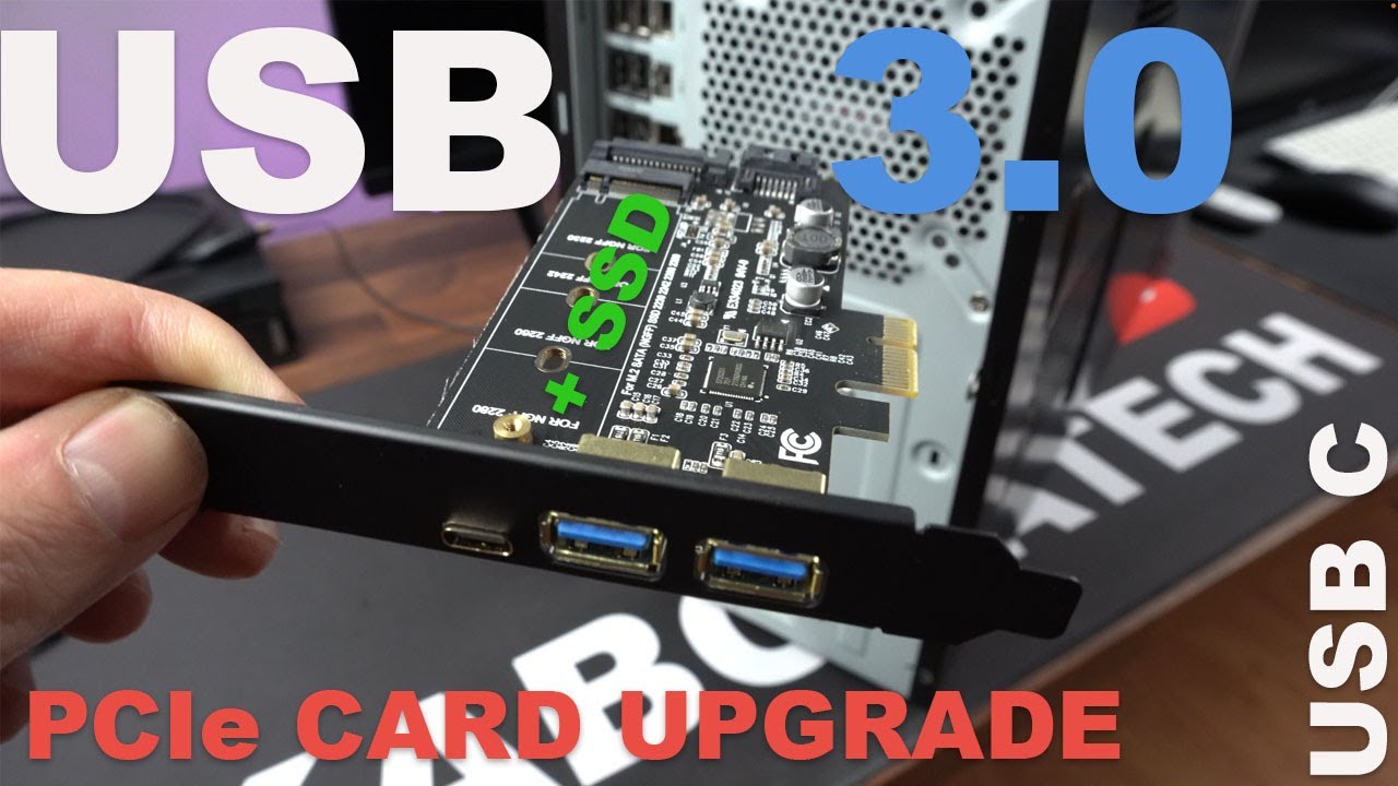 Old PC Upgrade USB 3.0 USB C Ports and SSD , all in One - YouTube