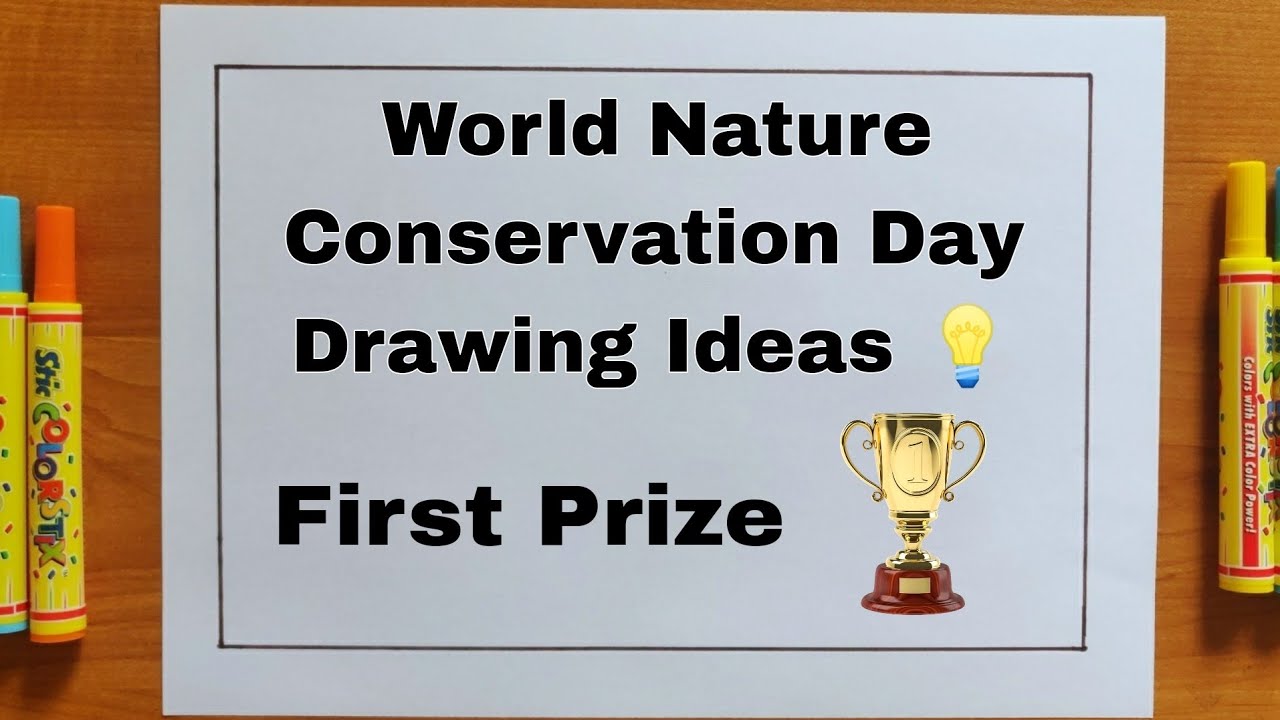 World Nature Conservation Day drawing|Nature Conservation drawing ideas ...