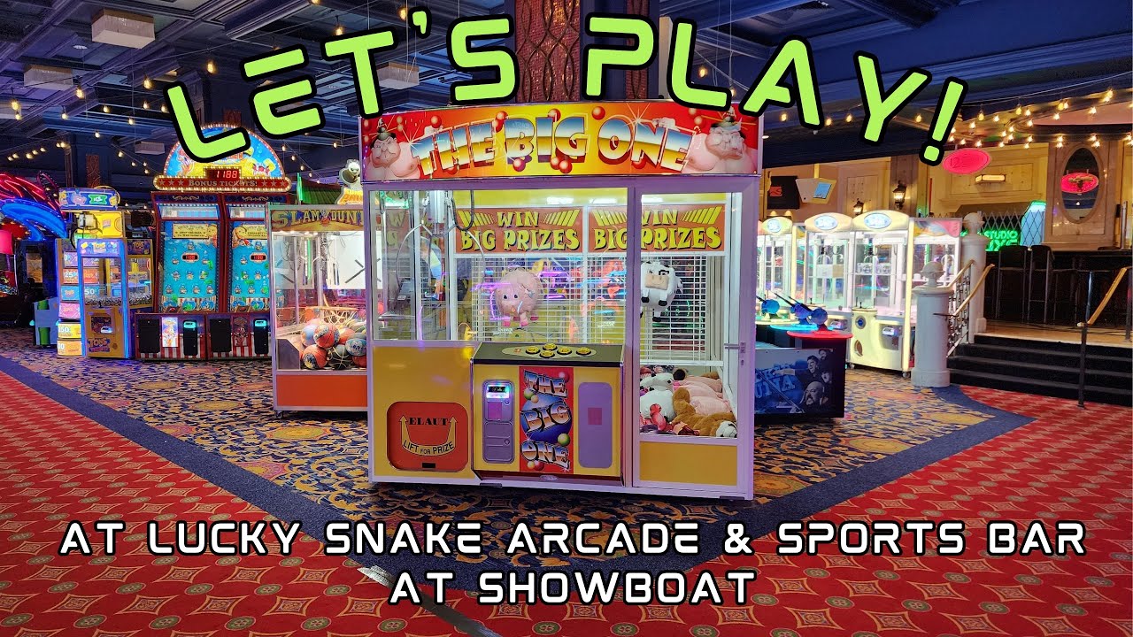 Game On: Lucky Snake Arcade & Sports Bar at Showboat - YouTube