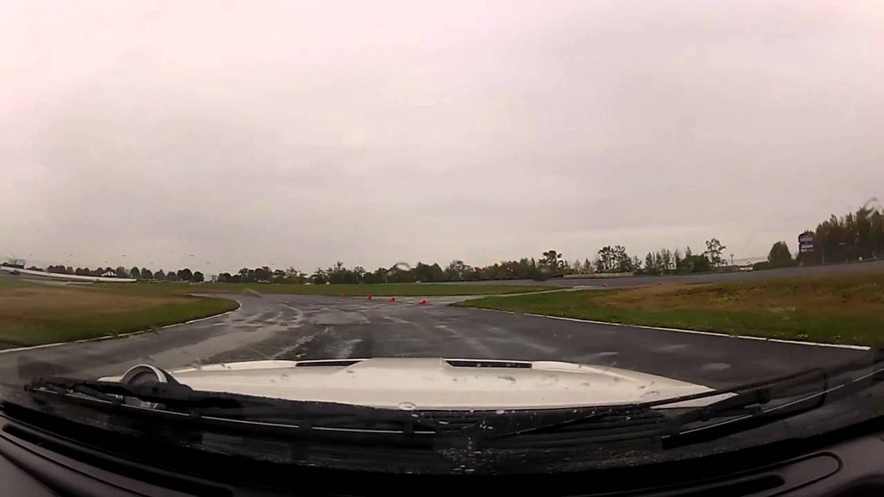 87 Mustang Englishtown Road Course Rain - YouTube