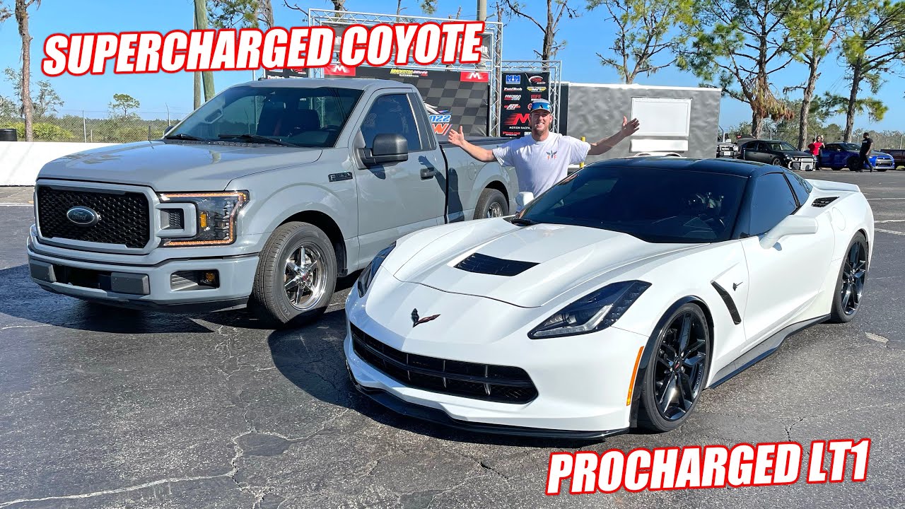 Our Supercharged F150 Takes On the C7, a Hellcat Swapped RAM 1500, and ...