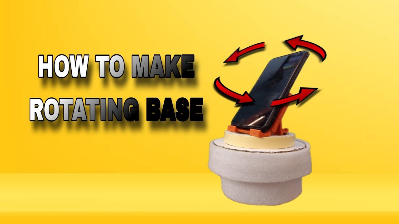 HOW TO MAKE A ROTATING BASE - YouTube