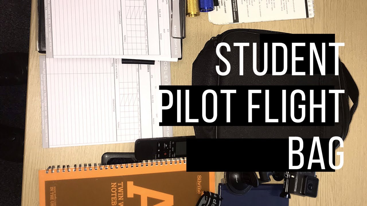 WHAT'S IN A STUDENT PILOT FLIGHT BAG | TalkNotSquawk - YouTube