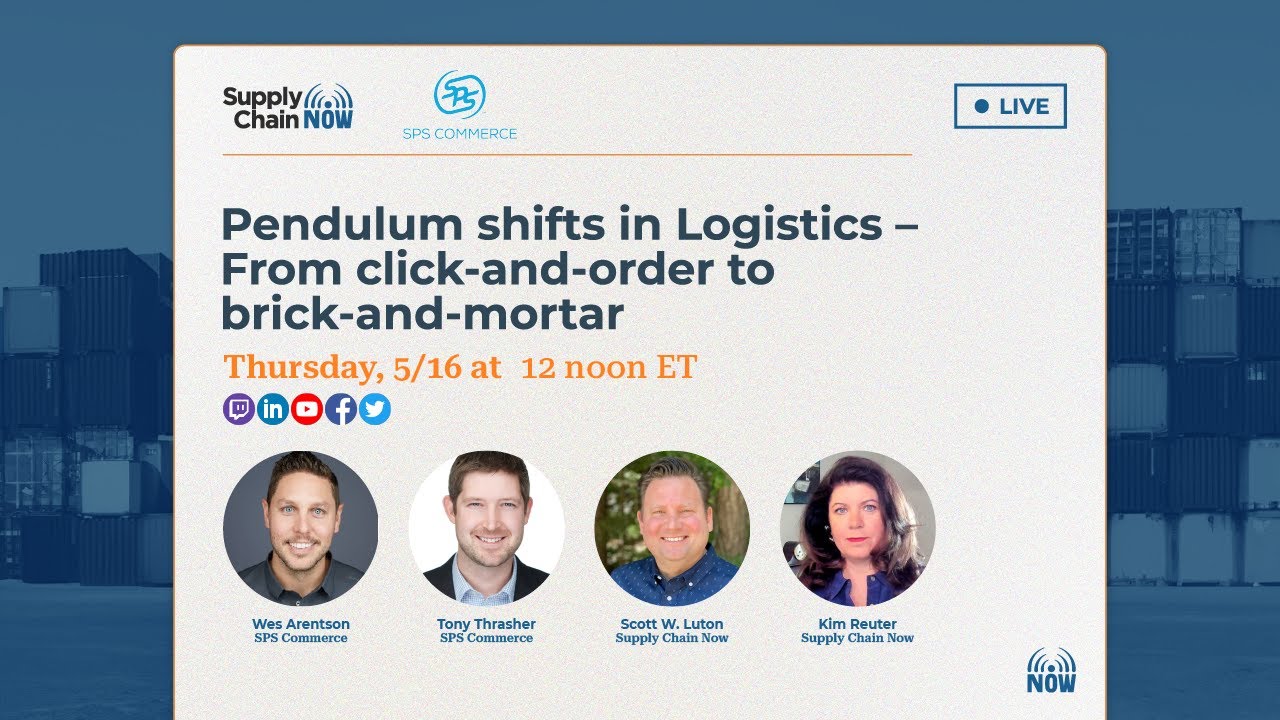 Pendulum shifts in Logistics – From click-and-order to brick-and-mortar - YouTube
