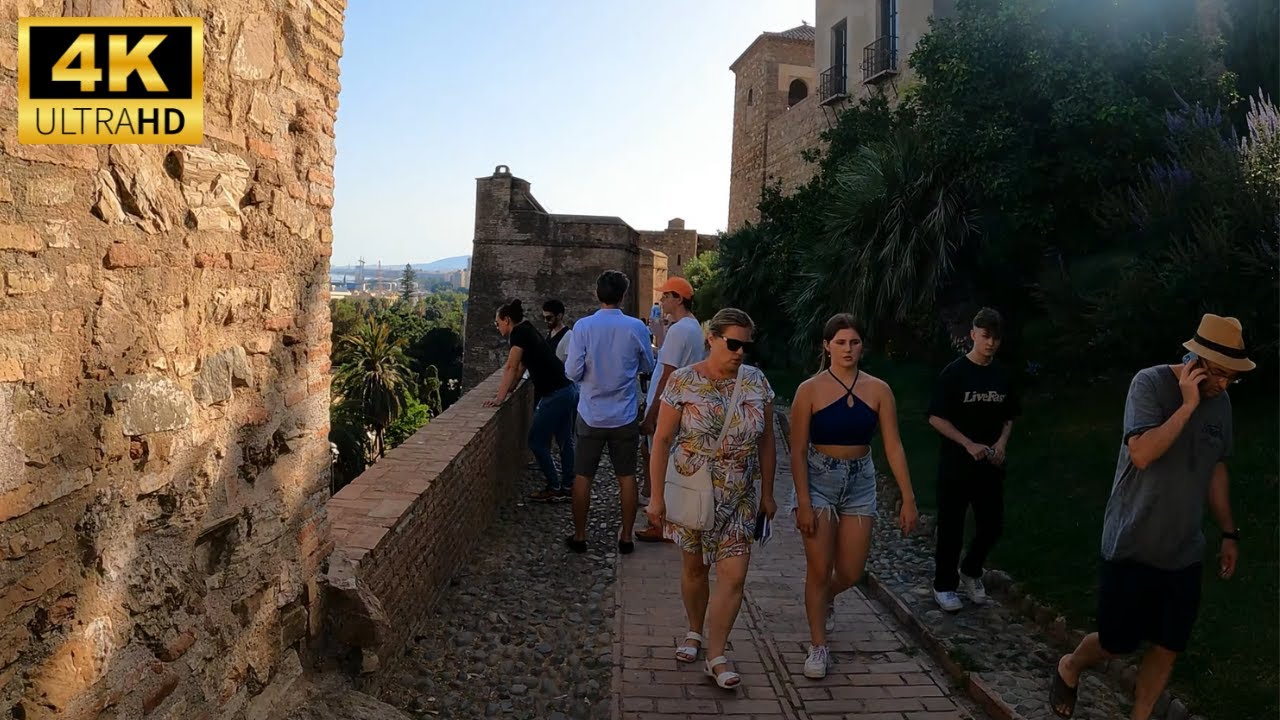 Alcazaba Malaga Spain [4K] - Alcazaba Walking Tour - 🅼🅰🅻🅰🅶🅰 Travel ...