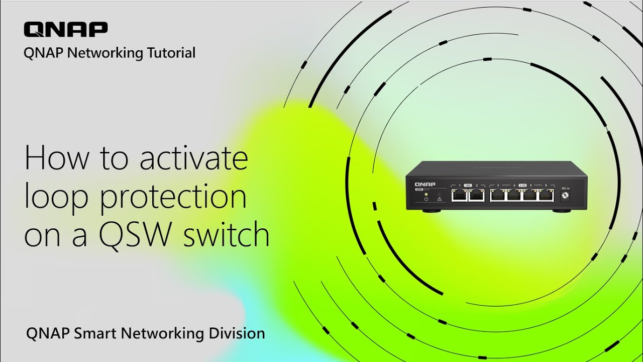 How to activate loop protection on a QSW switch - YouTube