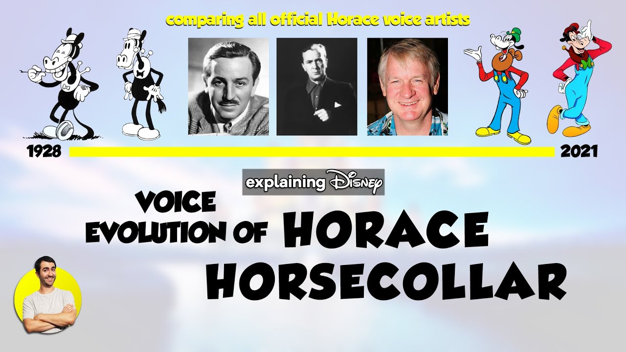 Voice Evolution of HORACE HORSECOLLAR Over 91 Years | CARTOON EVOLUTION ...