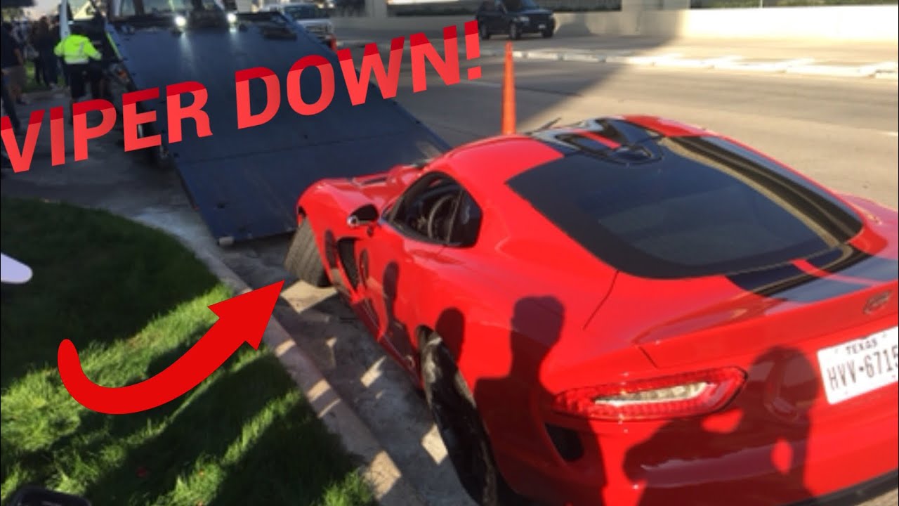 Viper Crash!! Houston Cars and Coffee - Rp Productions Pre Meet - YouTube