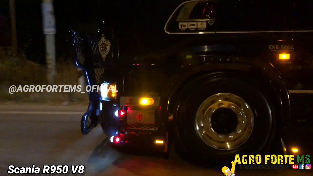 RONCO ESPETACULAR DE UM SCANIA R950 V8||• - YouTube