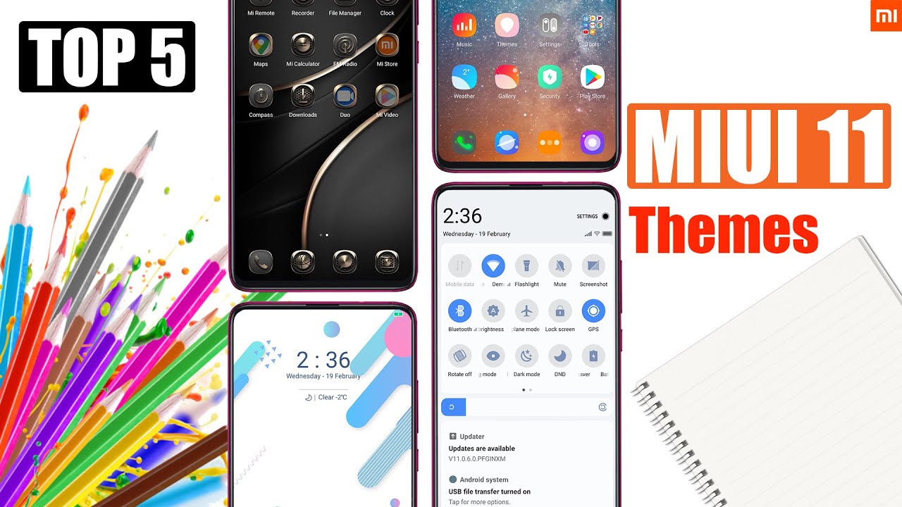 MIUI 11 Top 5 Most Unique Themes That you can find in MIUI 11 Theme ...