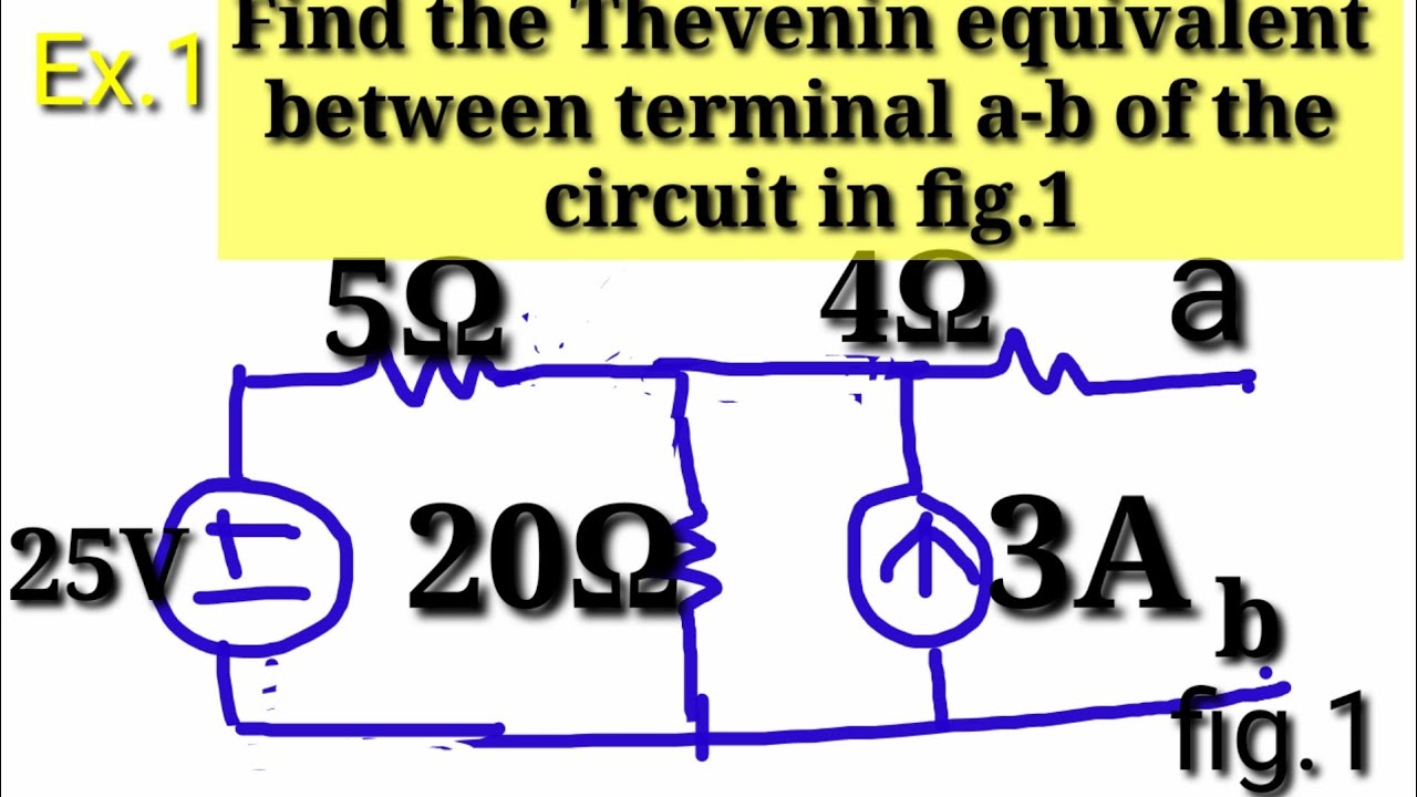 Network Analysis Lec.1 / Thevenin Theorem Solved Example - YouTube
