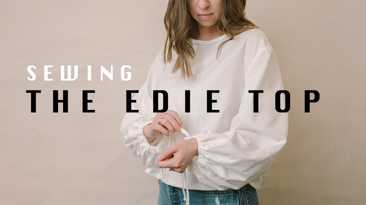 Beginner sews the Edie Top - YouTube