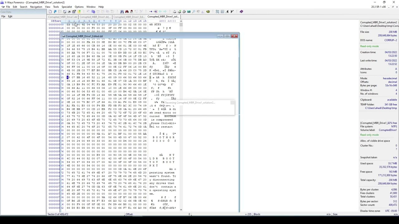 Fixing and Loading a Corrupted MBR Drive - YouTube