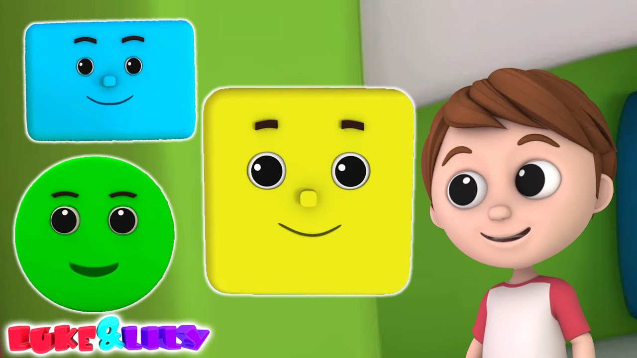 Песня формы и дошкольное учусь видео для детей - Luke And Lily - YouTube