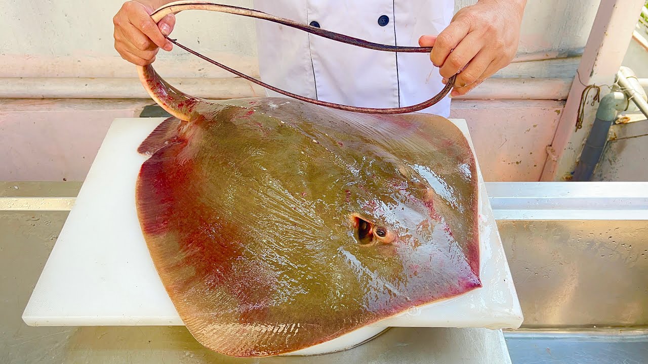 giant stingray, best stingray recipe // best cooking - YouTube