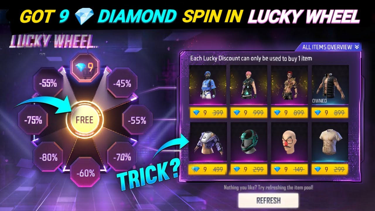 LUCKY WHEEL EVENT FREE FIRE | FREE FIRE NEW EVENT | PRICE AS LOW AS 9 ...