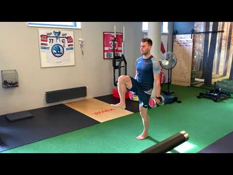 Walking Lunge with Sprinter Pose - DB - YouTube