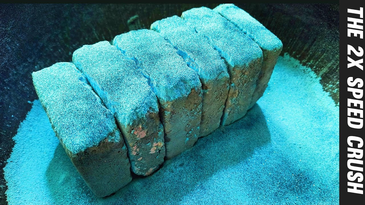 **THE 2X SPEED CRUSH**Homemade Mega Grey Blocks with Blue Gymchalk ...