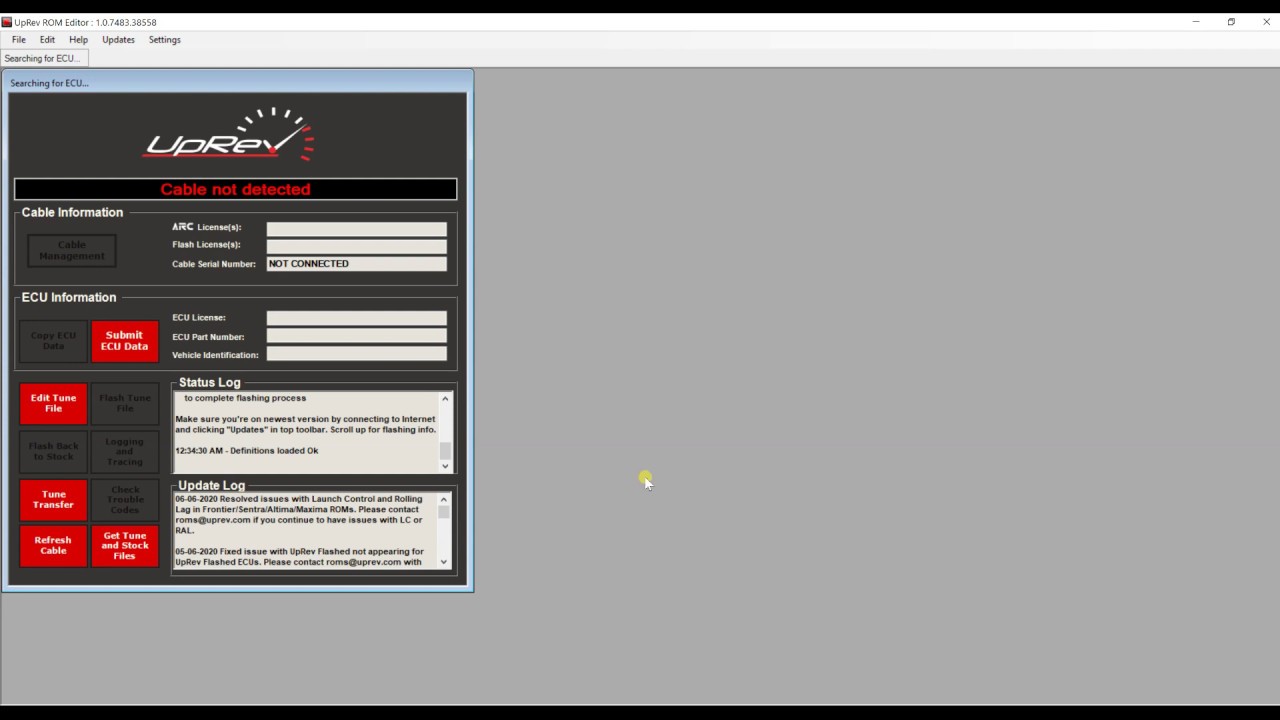 How to upload a new license to your Uprev cable - YouTube