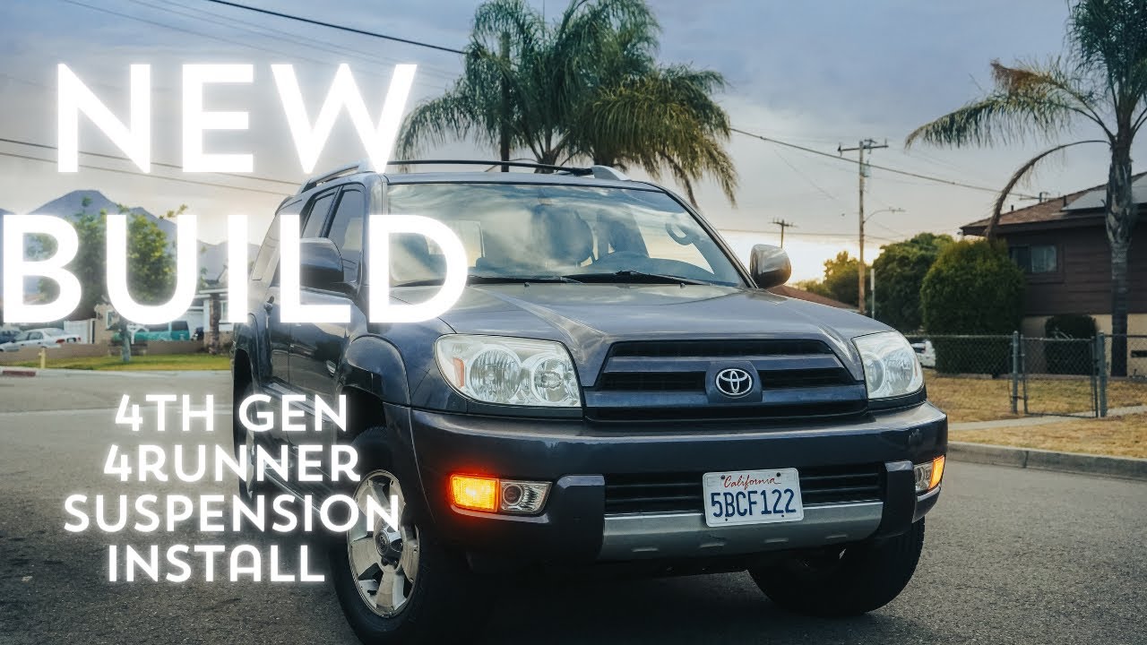 4th Gen 4runner Suspension Install (new build) - YouTube