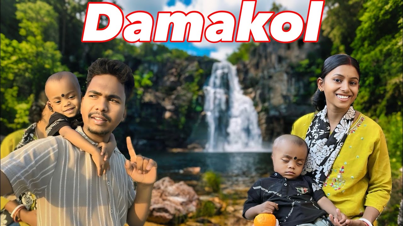 Damakol jharna | Waterfall | new santali video 2024 | sushil and ...