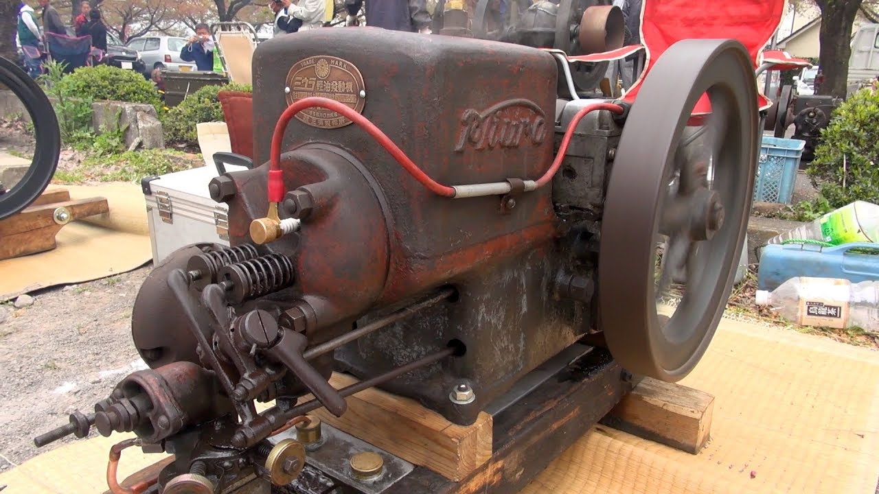 1940s MIURA Diesel-fuel Engine Type SB [Old Engines in Japan] - YouTube