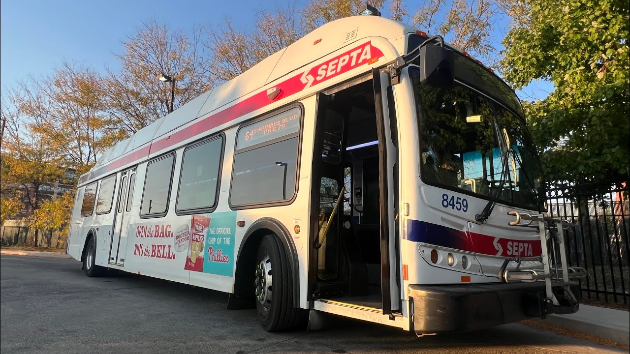 Front Window Ride | SEPTA Route 64 Full Route To Pier 70, With DE40LFR ...