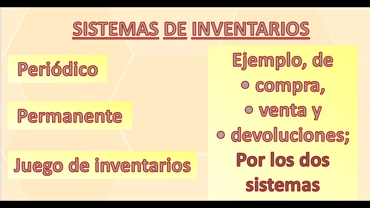 4. Sistema de inventarios periódico y permanente juego de inventarios y ...