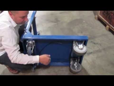 Dead Man Brake Caster and Central Locking System Demonstration - YouTube
